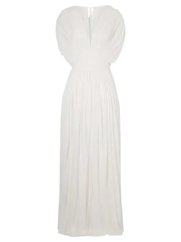 Tove Lyla Gathered Jersey Gown - White