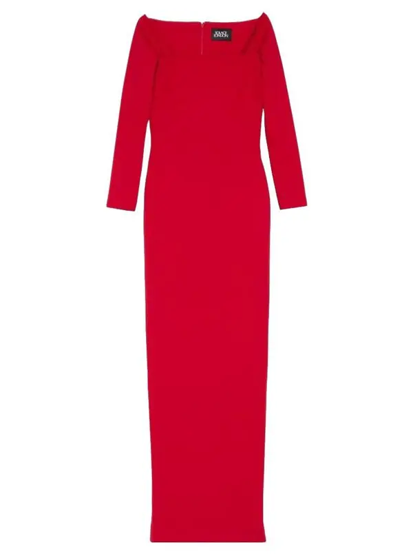 Solace Lolita Square Neck Long-sleeved Gown - Red
