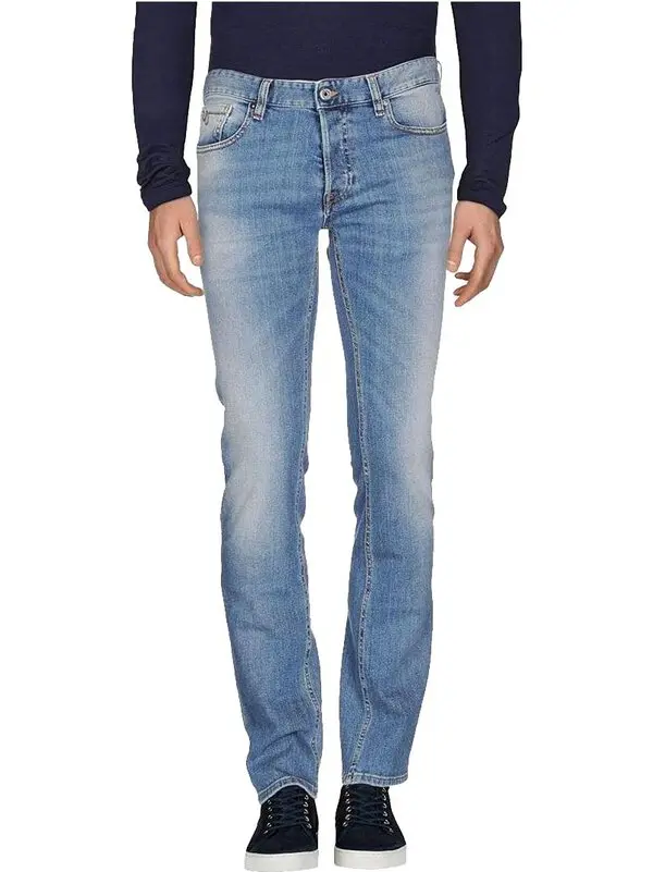 Just Cavalli Skinny Jeans With Waist Strap - Blue