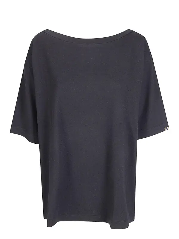 EXTREME CASHMERE X Boat-neck Knitted Top - Black