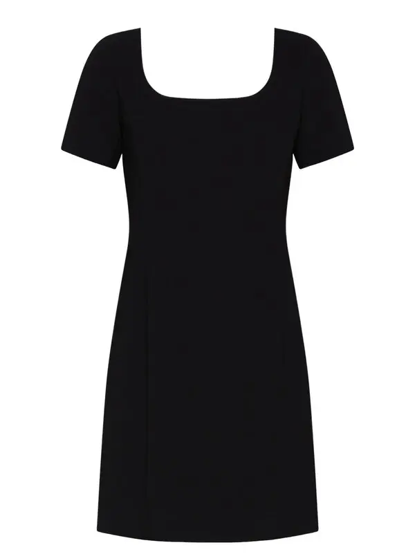 Marella Fit-and-flare Dress With Square Neckline - Black
