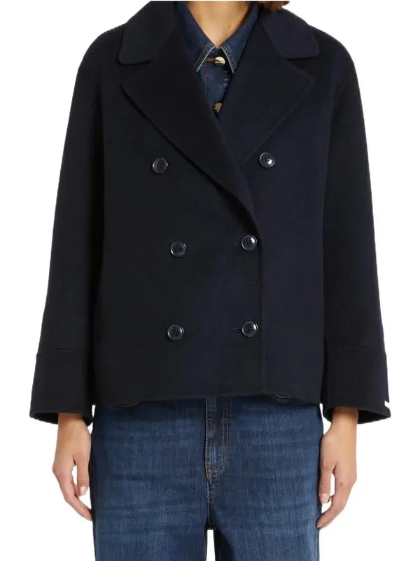 IBLUES Double-breasted Coat - Black