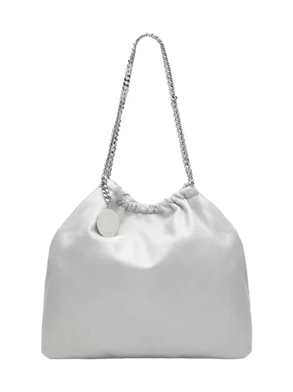 Stella McCartney Falabella Logo Plaque Tote Bag - Grey