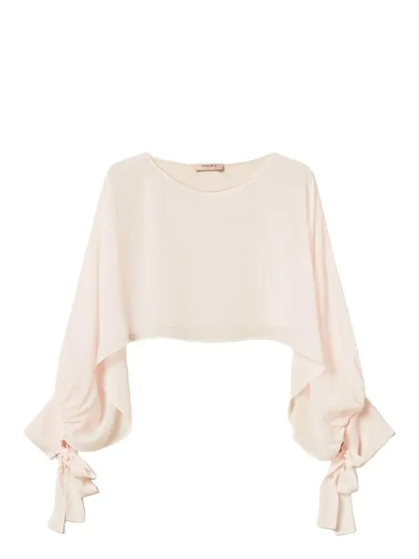 TWINSET Tie-sleeve Cover-up - Pink
