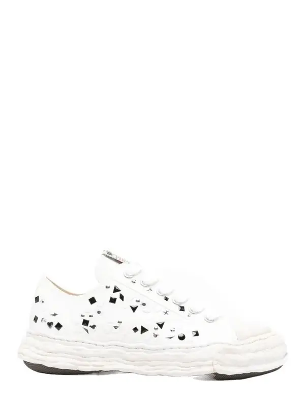 Mihara Yasuhiro Peterson Embellished Low-top Sneakers - White