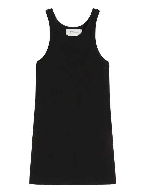 Sportmax Ribbed Tank Top - Black
