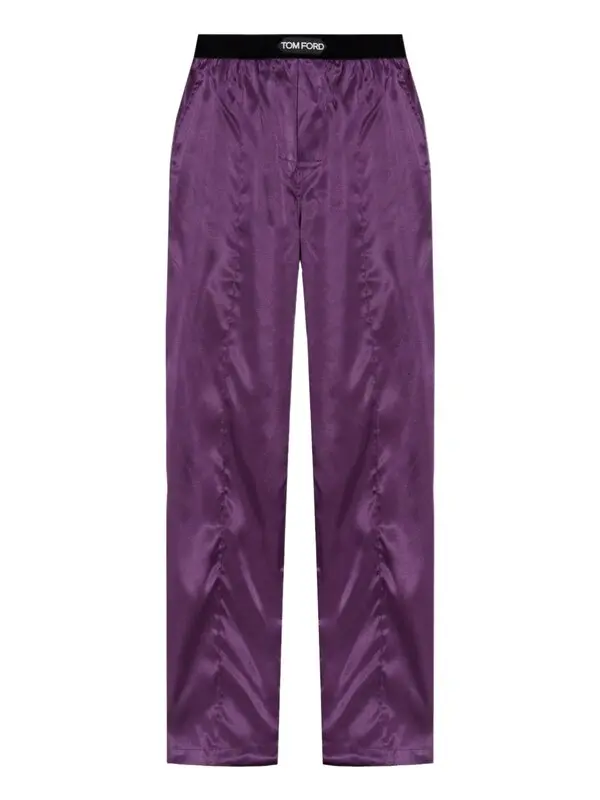 TOM FORD Silk Pajama Bottoms - Purple