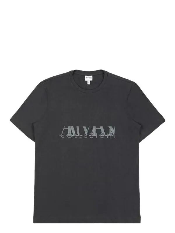 Emporio Armani Printed Round-necked T-shirt - Black