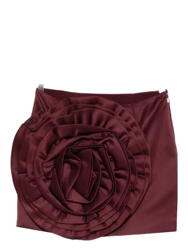 ROTATE BY BIRGER CHRISTENSEN Rosette Detail Skirt - Red