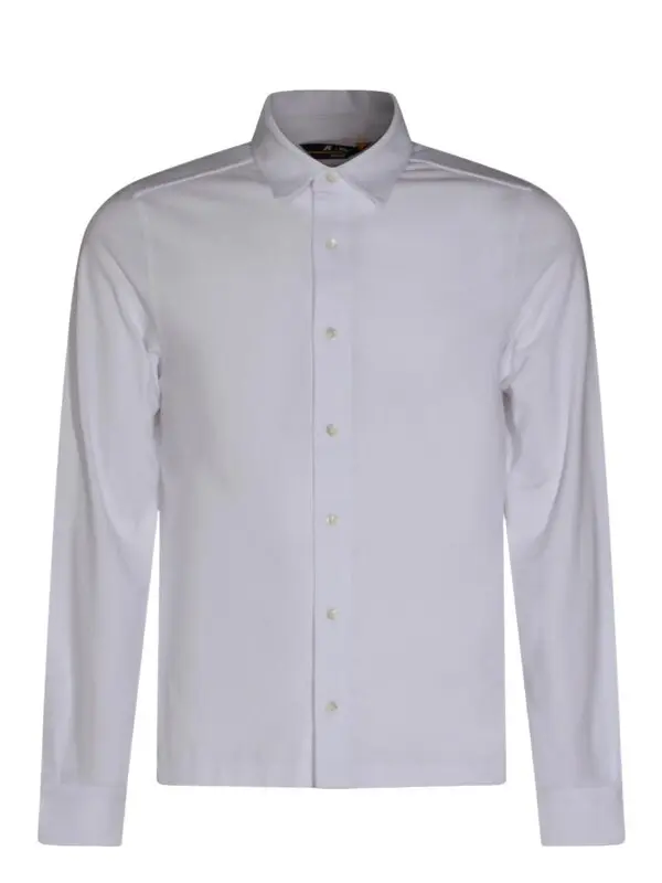 K-WAY Long-sleeve Button-down Cotton Shirt - Gray