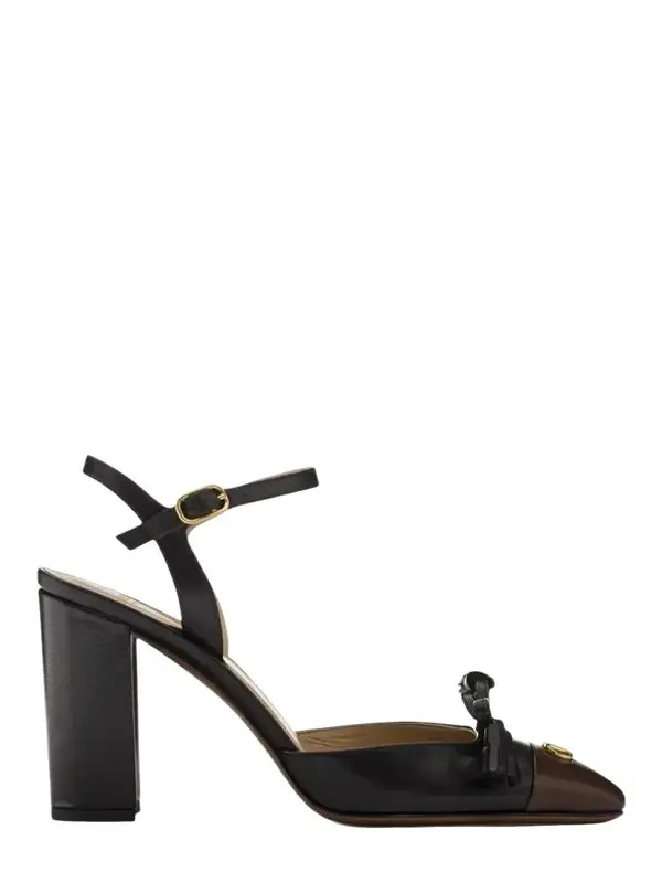 Valentino Garavani Open-toe High-heeled Sandals With V-logo Detail - Black