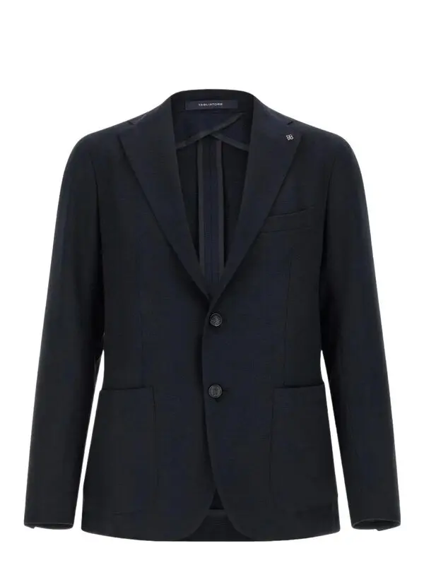 Tagliatore Montecarlo Single-breasted Blazer - Blue