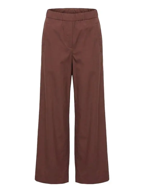 Patrizia Pepe Straight-leg Poplin Trousers - Red