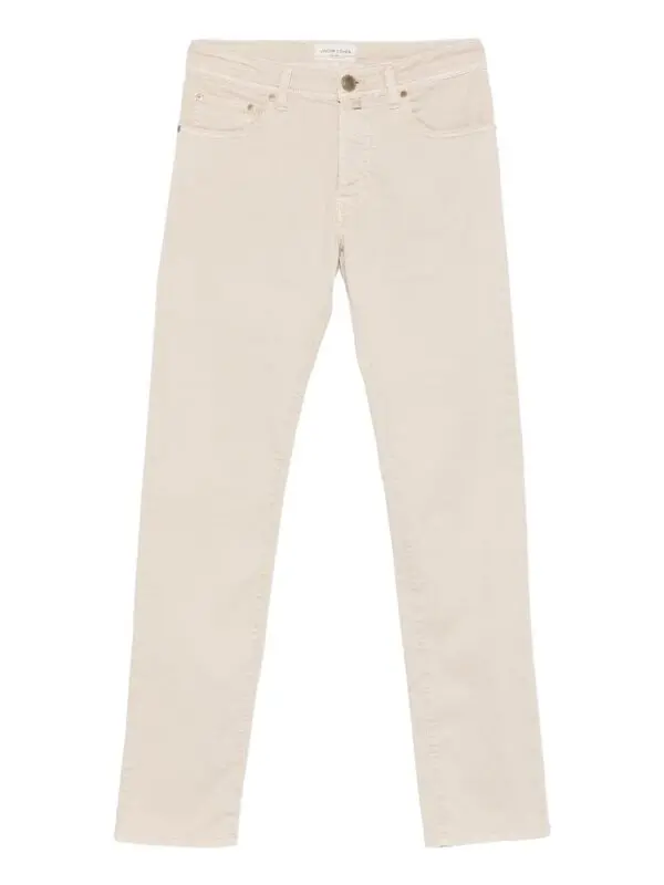 Jacob Cohen Straight-leg Five-pocket Trousers - White