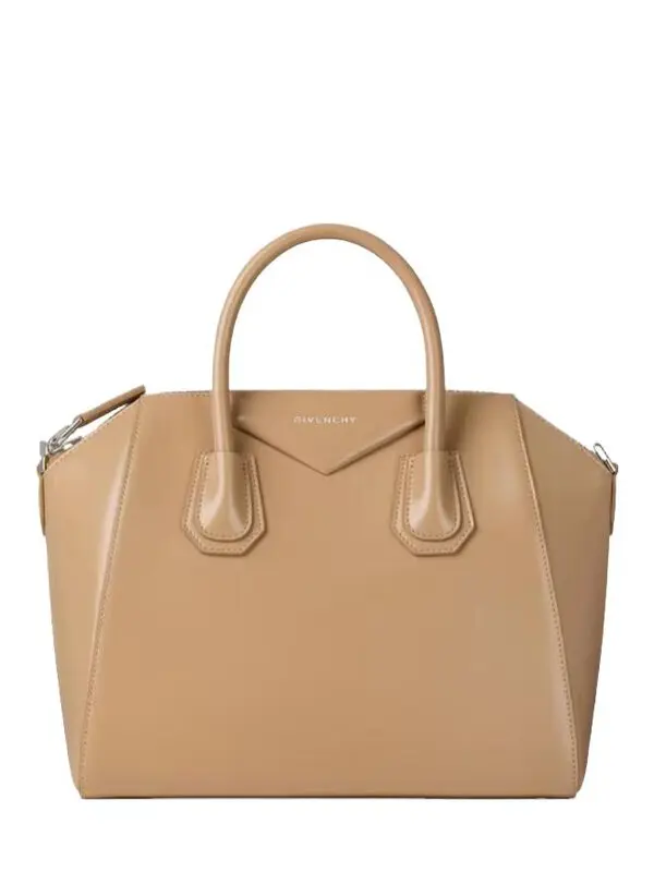 Givenchy Antigona Small Leather Shoulder Bag - Nude