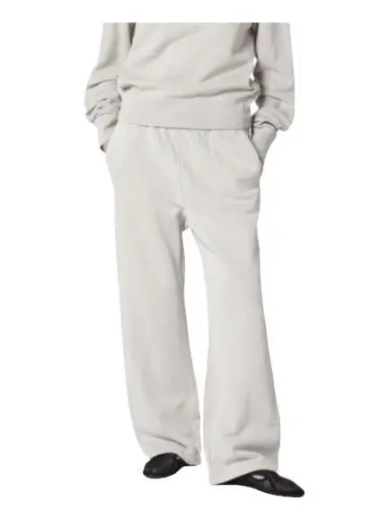 ENTIRE STUDIOS Wide-leg Elastic Waistband Sweatpants - White