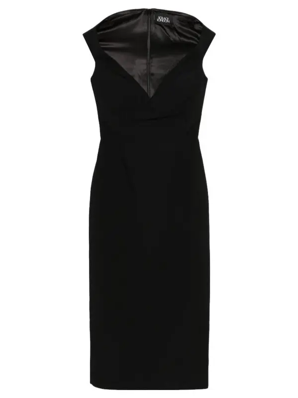 Solace London Monica Sleeveless Midi Dress - Black