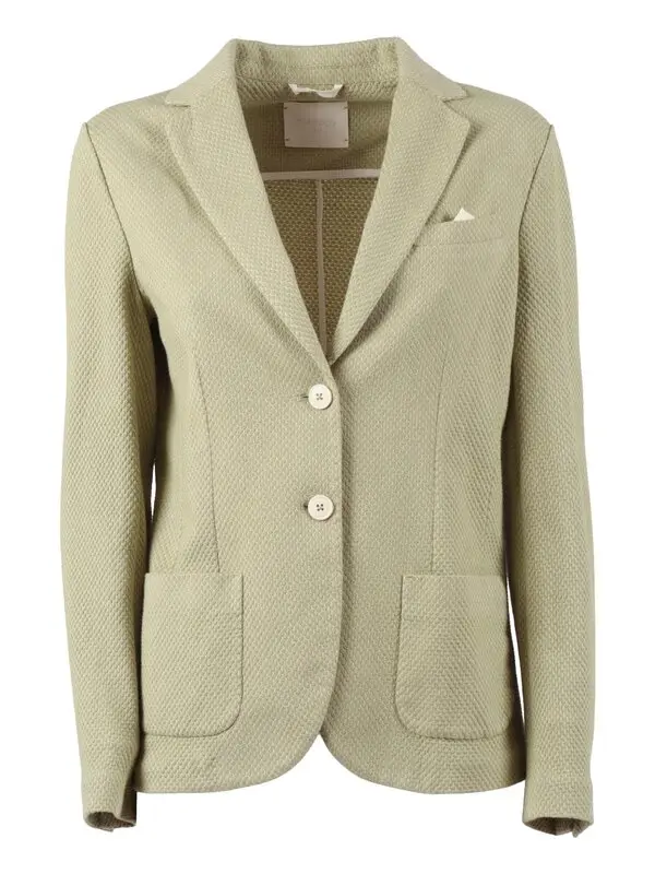 CIRCOLO 1901 Slim Fit Textured Jacket - Green