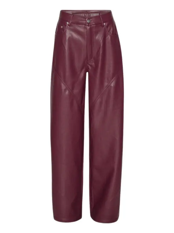ROTATE BY BIRGER CHRISTENSEN Paneled Wide-leg Trousers - Red