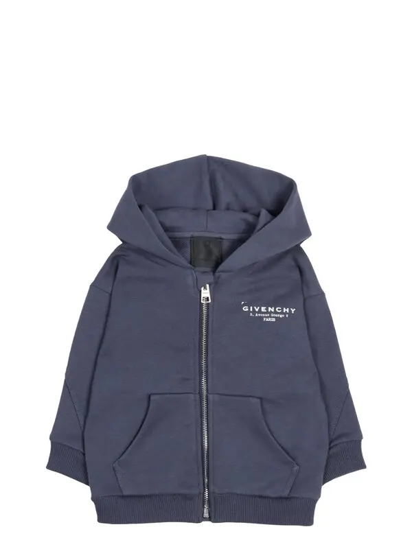 Givenchy Zip-up Hoodie - Blue