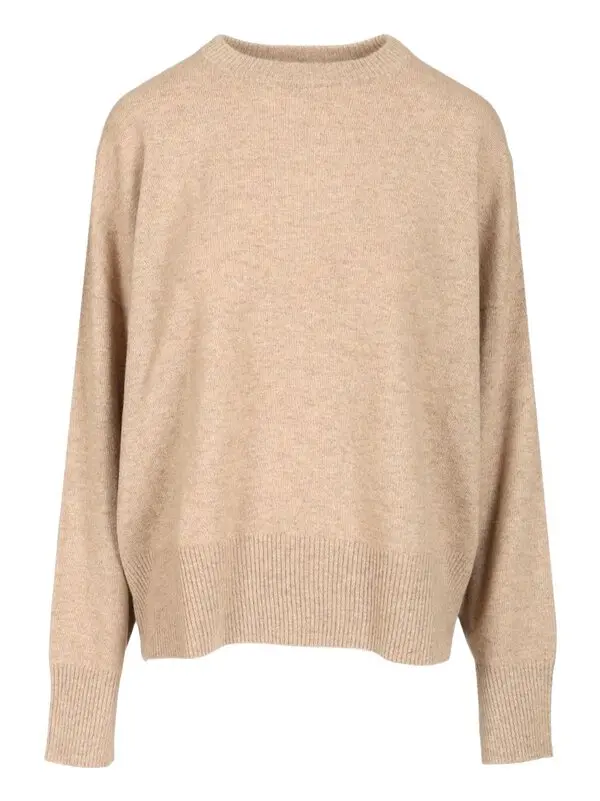 LOULOU STUDIO Anaa Ribbed Round Neck Sweater - Nude