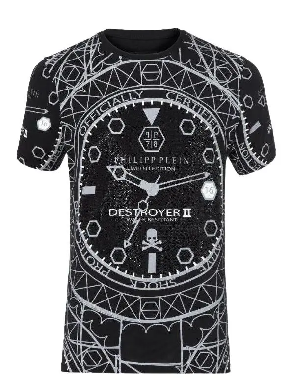 Philipp Plein Printed T-shirt - Black