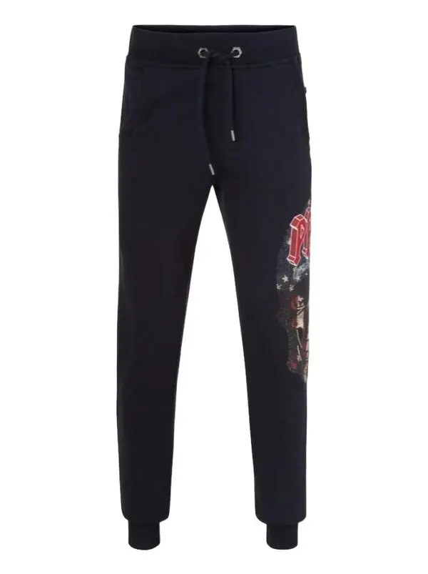 Philipp Plein Crystal Decorated Sweatpants - Black