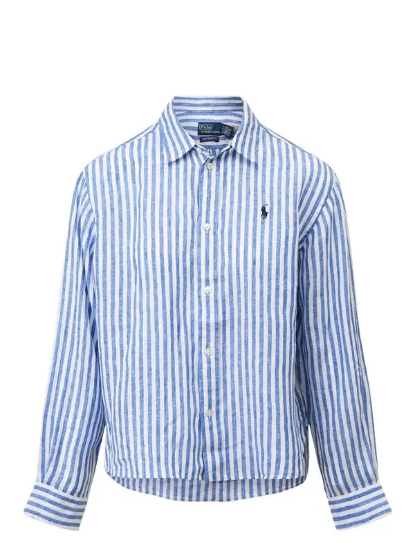 Polo Ralph Lauren Striped Long Sleeve Shirt - Blue