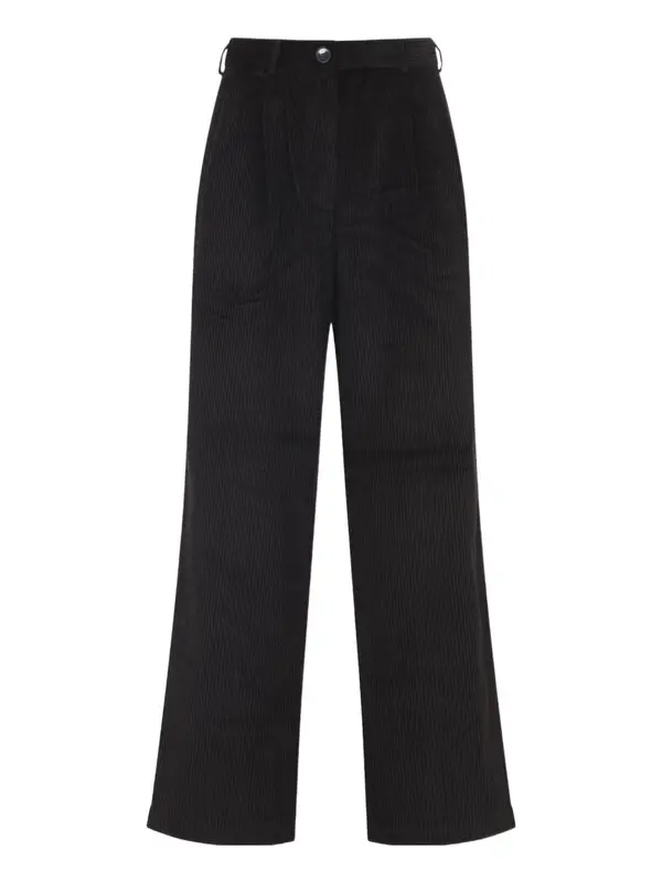 THE FRANKIE SHOP Button Corduroy Trousers - Black
