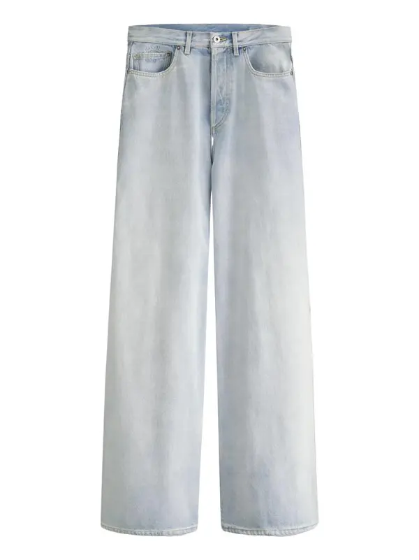 Dior Flared Jeans With Silver-finish Cd Signature - Gray