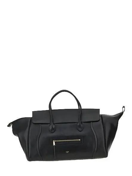 Celine Flap Shoulder Bag - Black