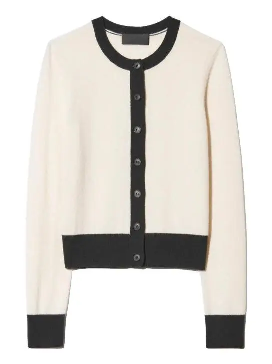 NILI LOTAN Button-detailed Fine Knit Cardigan - White