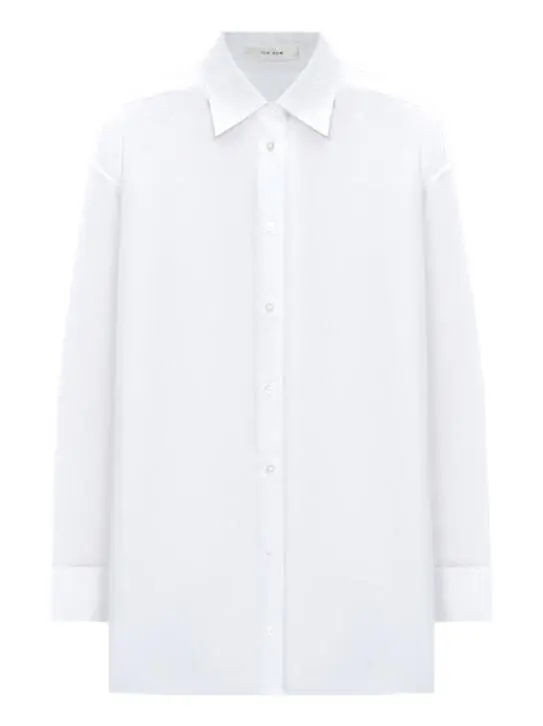 THE ROW Long-sleeved Shirt With Classic Collar - White