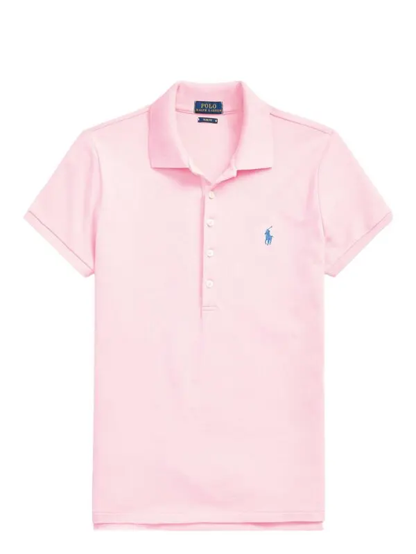 Polo Ralph Lauren Slim Fit Embroidered Polo Shirt - Pink