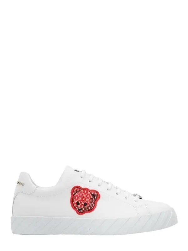 Philipp Plein Logo Decal Casual Sneakers - White