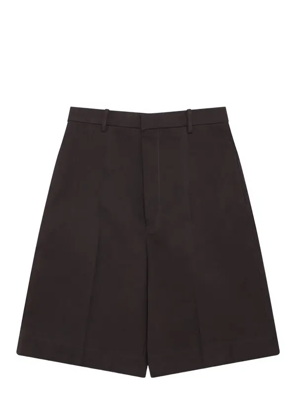 Bottega Veneta Belt Loop Shorts - Dark Carrubo