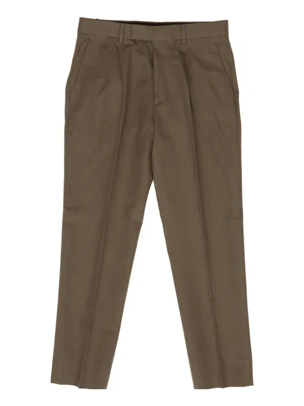 Zegna Pleated Slim Pants - Brown