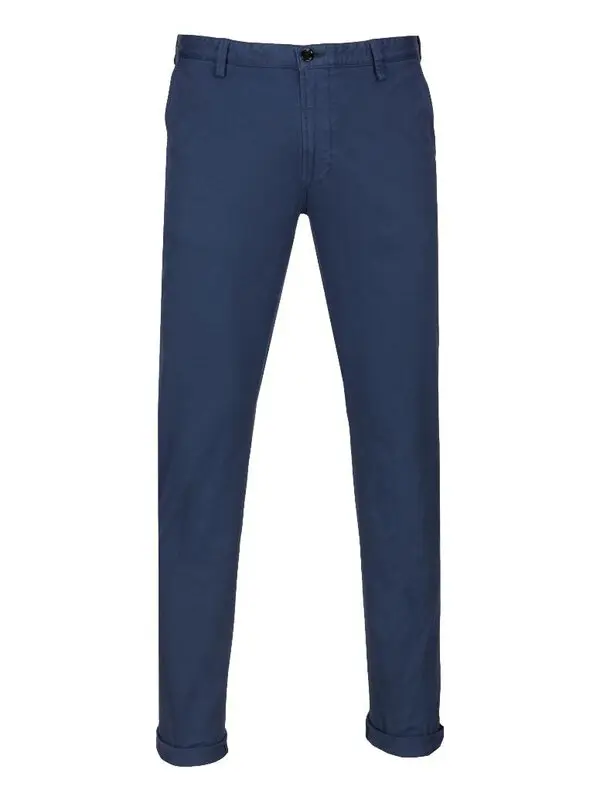 Hugo Boss Logo Detail Casual Pants - Blue