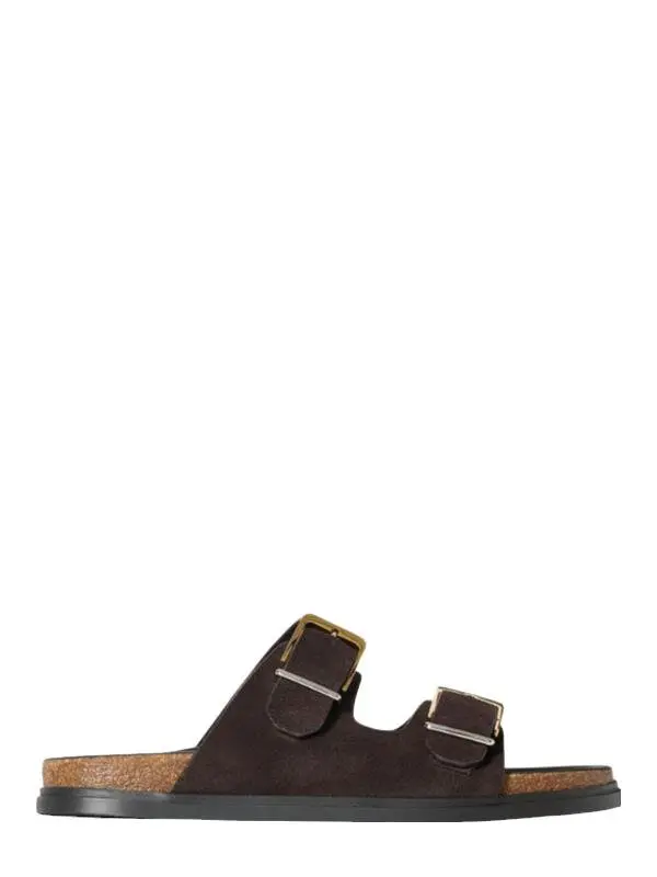THE ROW Buckle-fastening Sandals - Coffee