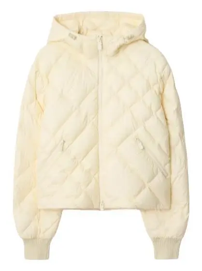 Burberry Quilted Down Jacket - Ceramic White