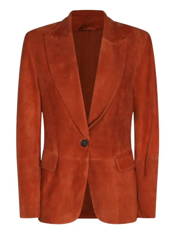 Brunello Cucinelli Single-breasted Blazer - Red
