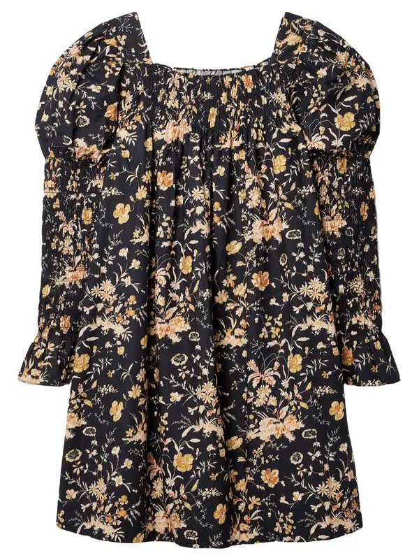 DÔEN Long-sleeved Mini Dress - Black