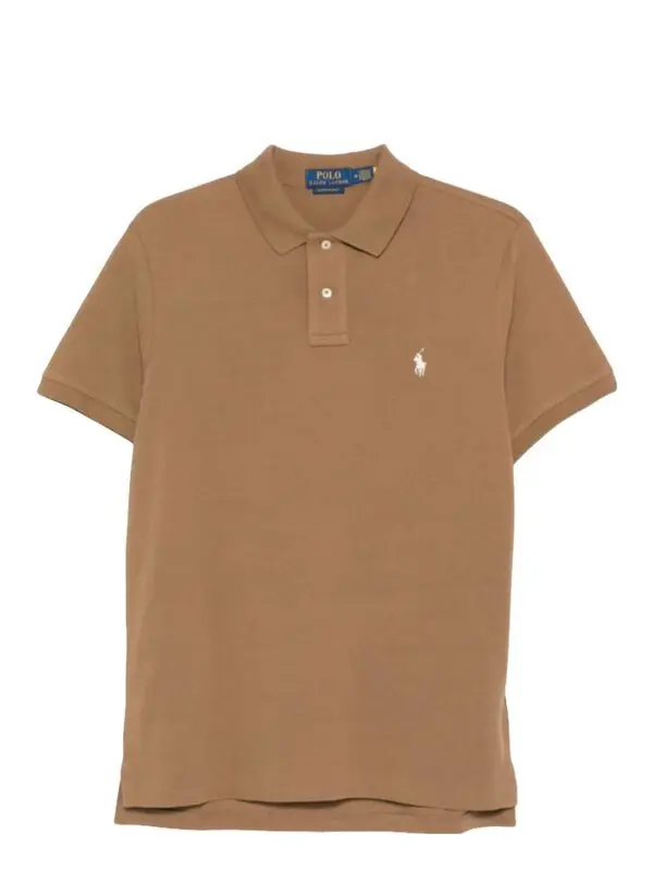 Polo Ralph Lauren Slim Fit Polo Shirt - Brown
