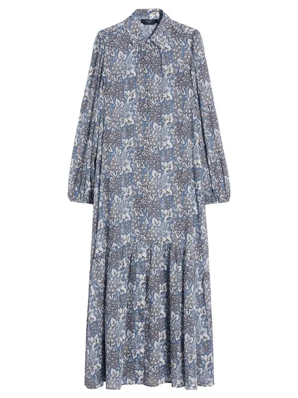 Max Mara Printed Shirt Dress - Navy Blue