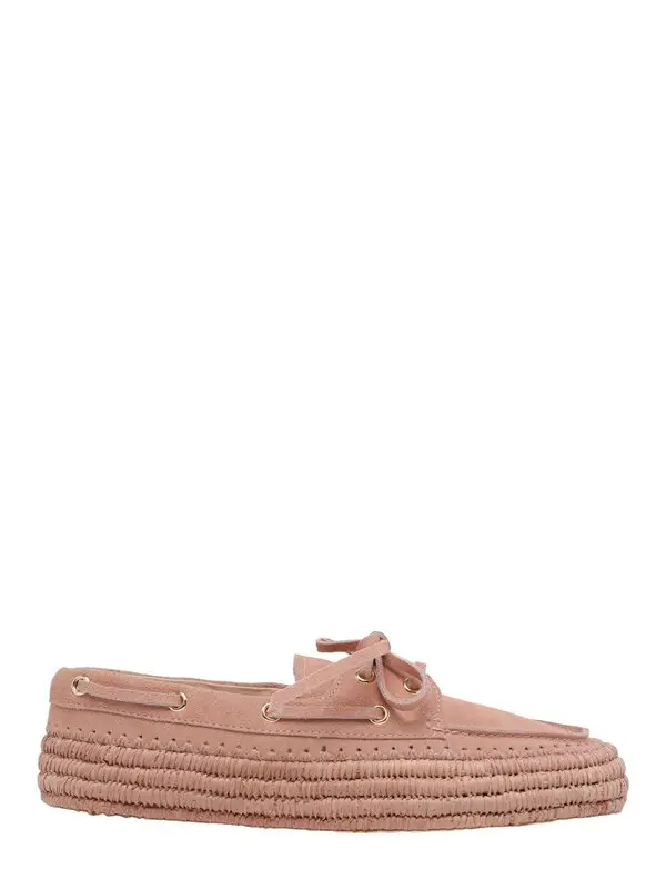 PALOMA BARCELO Paloma Barceló Penelope Lace-up Mules - Nude