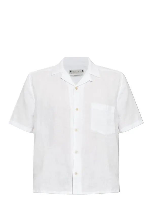 ALLSAINTS Tri Embroidered Short-sleeve Shirt - White