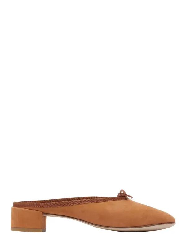 Repetto Camille Mules With Bow Detailing - Cinnamon