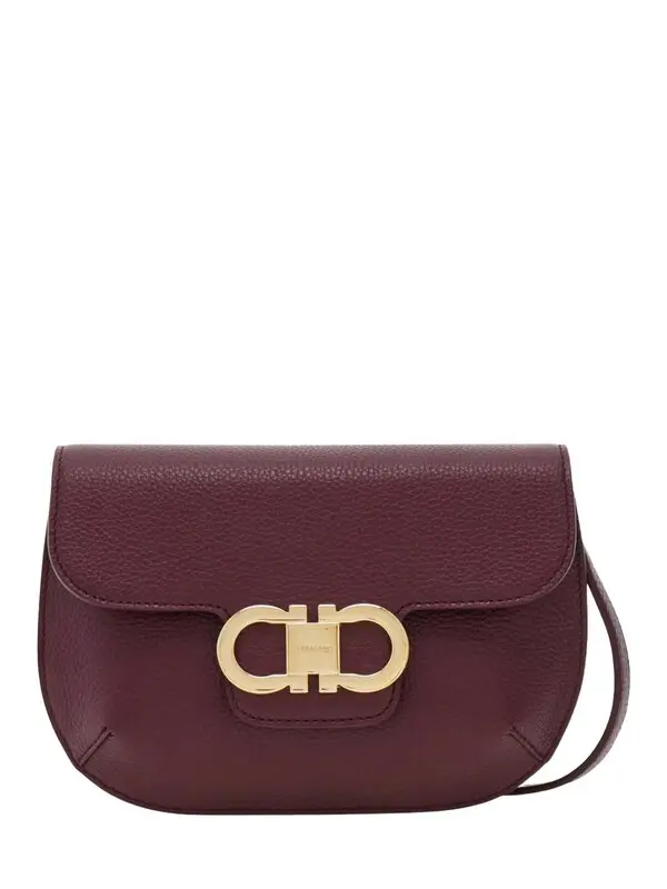 FERRAGAMO Lizzy Mini Shoulder Bag - Plum