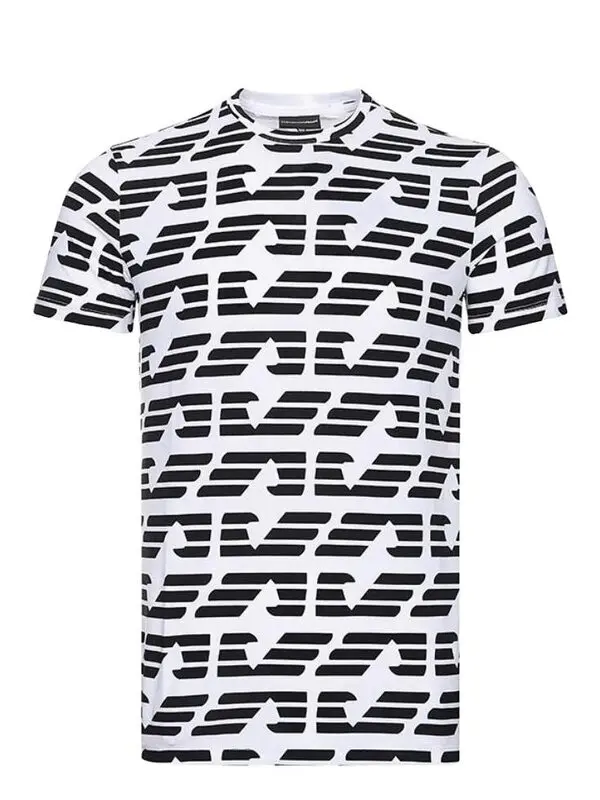 Emporio Armani Logo Printed T-shirt - White