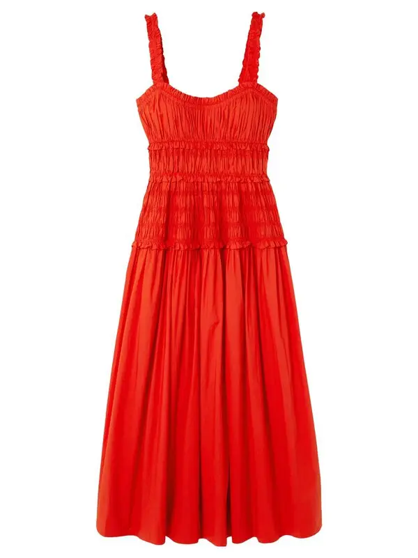 DÔEN Marianne Midi Dress - Carmine
